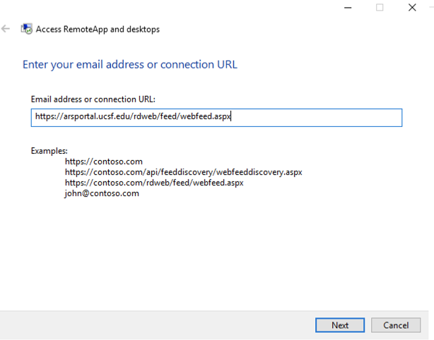 RAE - Application Feed Installation Instructions | UCSF IT